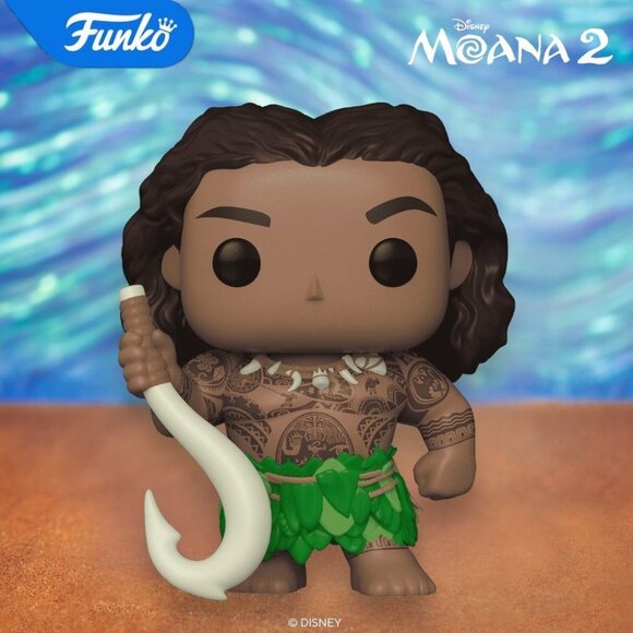 Funko | Toys | Funko Pop Disney Moana 2 Maui Dwayne Johnson Figure 547 ...